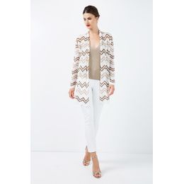 Lange, figurbetonte Gabardine-Hose