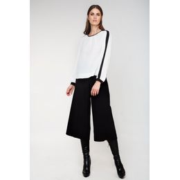 Hose mit weitem Bein und hoher Taille
