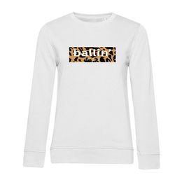 Panter Block Sweater von Ballin Est. 2013 in der farbe Weiss und in gr&ouml;&szlig;e S.