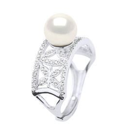 Ringschmuck - Echte S&uuml;&szlig;wasser-Zuchtperle, rund 8-9 mm