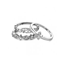 Solar Ring - Silber und Kristall