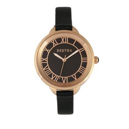 Bertha Madison Sonnenuhr Lederarmbanduhr