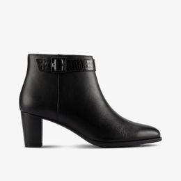 Clarks Kaylin 60 Stiefel aus schwarzem Leder