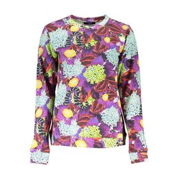 Cavalli Class Blumenmuster Rundhals Sweatshirt