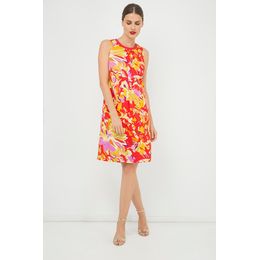 &Auml;rmelloses Kleid mit Falten-Details aus Baumwolle