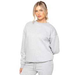 Enzo Womens Oversized Sweatshirt - Grau