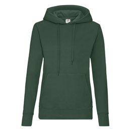Fruit of the Loom - "Classic" Kapuzenpullover f&uuml;r Damen (Flaschengr&uuml;n)