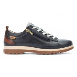 Pikolinos Damen-Sneakers aus ozeanblauem Leder mit Schn&uuml;rsenkeln und Rei&szlig;verschluss &ndash; Vigo
