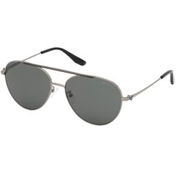 BMW Sonnenbrille mit Rahmen in gl&auml;nzendem hellem Ruthenium und polarisierten Gl&auml;sern