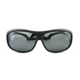 Polaroid Suncovers Wrap Unisex Schwarz Grau Polarisierte Sonnenbrille