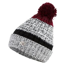 GUGGEN Mountain Unisex M&uuml;tze Winterm&uuml;tze mit Bommel und leichtem Fleecefutter