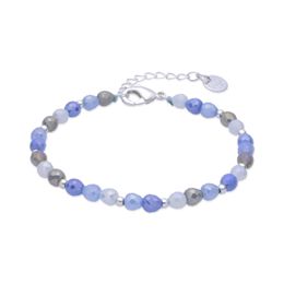 Luxenter Armband mit blauen Kristallen, rhodiniert &ndash; Likdu