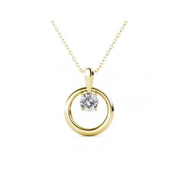 Octavia-Anh&auml;nger - Gold und Kristall