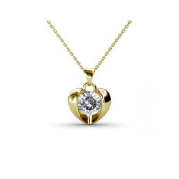 Simply Love-Anh&auml;nger - Gold und Kristall