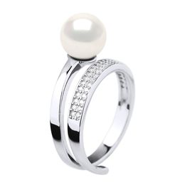 Ringschmuck - Echte S&uuml;&szlig;wasser-Zuchtperle, rund 8-9 mm