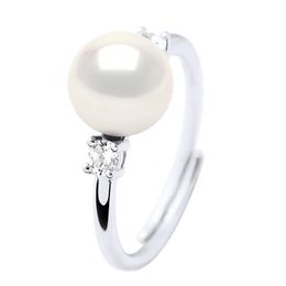Ringschmuck - Echte S&uuml;&szlig;wasser-Zuchtperle, rund 7-8 mm