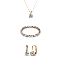 Runde Venus-Sets &ndash; Ros&eacute;gold und Kristall