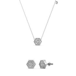 Sechseck-Sets - Silber und Kristall
