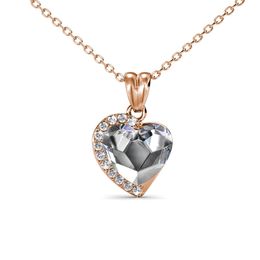 Anh&auml;nger &bdquo;Fond Love&ldquo; &ndash; Ros&eacute;gold und Kristall