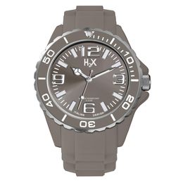 H2x Damen sg382dg2 Reef leuchtende, wasserfeste graue, weiche Gummi-Uhr