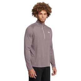 Under Armour - "2.0" Sportoberteil mit halbem Rei&szlig;verschluss f&uuml;r Herren (Grau)