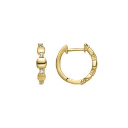 Luxenter Ohrringe aus 925er Sterlingsilber mit Zirkonia, 18 Karat Gelbgold-Finish &ndash; Sures