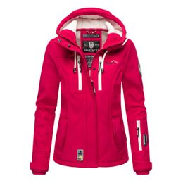 Marikoo Damen Softshelljacke &ndash; Kleine Zicke, warm mit Kapuze & Fleecefutter