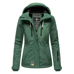 Marikoo Damen Softshelljacke &ndash; Kleine Zicke, warm mit Kapuze & Fleecefutter