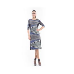 Stretchkleid mit Druck und Bahnen