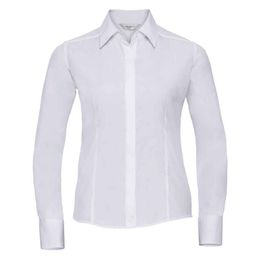 Russel Athletic Russell Collection - Formelles Hemd f&uuml;r Damen Lang&auml;rmlig (Wei&szlig;)