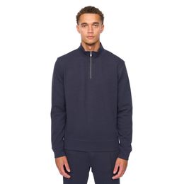 Duck and Cover - "Slellmoore" Sweatshirt f&uuml;r Herren, mit kurzem Rei&szlig;verschluss (Marine)