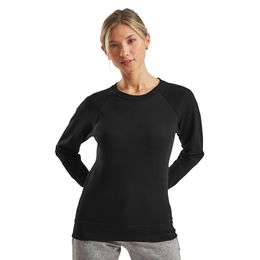 Fruit of the Loom - Sweatshirt Leicht f&uuml;r Damen Raglan&auml;rmel (Schwarz)