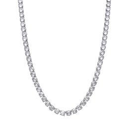 Luxenter Halskette in Silberoptik mit Zirkonia &ndash; Ginsi