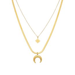 Luxenter Halskette mit 18 Karat Gelbgold-Finish &ndash; Fada