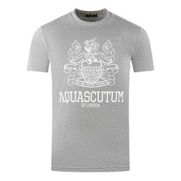 Aquascutum - "London Aldis" T-Shirt f&uuml;r Herren (Grau)