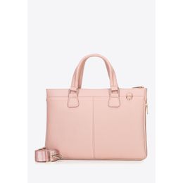 Wittchen Damen-Laptoptasche (14, 5 Zoll) aus Kunstleder, Rosa