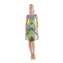 A Line Print Kleid