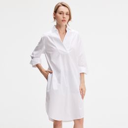 Minimalistisches Hemdkleid aus Baumwolle
