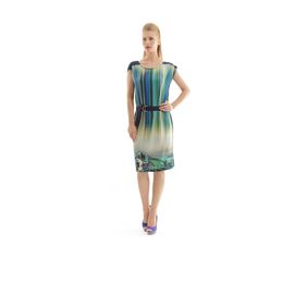 Print-Kleid mit Kapuzen&auml;rmeln