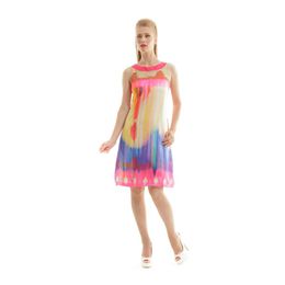 Print &Auml;rmelloses Kleid chill pepper
