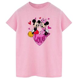 Disney - "Love Heart" T-Shirt f&uuml;r Damen (Babyrosa)