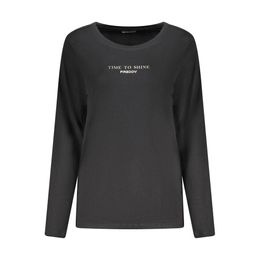 Freddy Schwarzes Baumwoll Damen T-Shirt