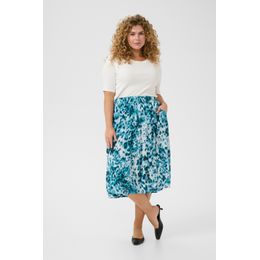 Kaffe Rock A-shape Teal Leopard Print teal