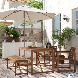 IKEA N&Auml;MMAR&Ouml; Tisch+2 St&uuml;hle+Bank/au&szlig;en