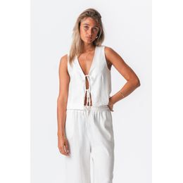 Leinenweste - Off White