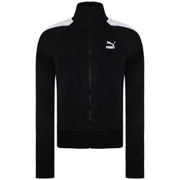 Puma Classics T7 Schwarze Trainingsjacke f&uuml;r Damen