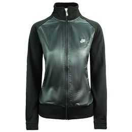 Schwarze Trainingsjacke mit Nike-Logo f&uuml;r Damen