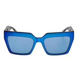 K by KARL LAGERFELD Damenbreite Geometrische Sonnenbrille KL6181S N