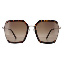 Guess Randlos Damen Dunkel Havanna Braun Gradient GF0418