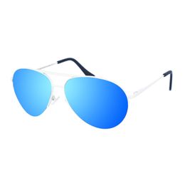 Maxy Damen-Sonnenbrille aus Metall in ovaler Form